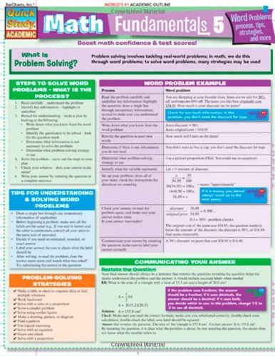 MATH FUNDAMENTALS 5: WORD PROBLEMS (QUICK STUDY: ACADEMIC) By Inc ...